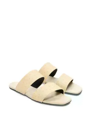 Loulou De Saison Jako Textured Straps Sandals - Neutrals
