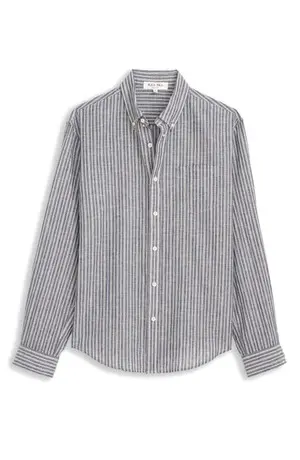 ALEX MILL Mill Stripe Chambray Button-down Shirt