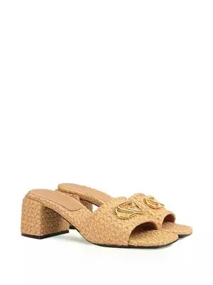 SERGIO ROSSI 55mm Surge Block-heel Mules - Neutrals