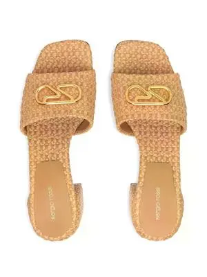 SERGIO ROSSI 55mm Surge Block-heel Mules - Neutrals