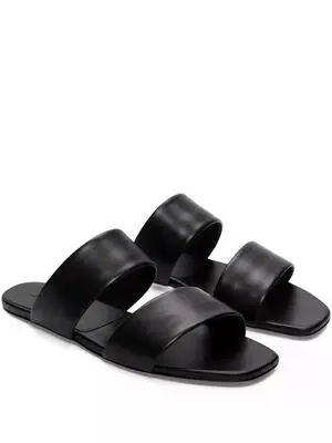 Loulou De Saison Kairo Top-strap Flat Sandals - Black
