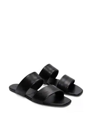 Loulou De Saison Kairo Top-strap Flat Sandals - Black