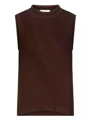 Loulou De Saison Effy Rolled Collar Ribbed Top - Black