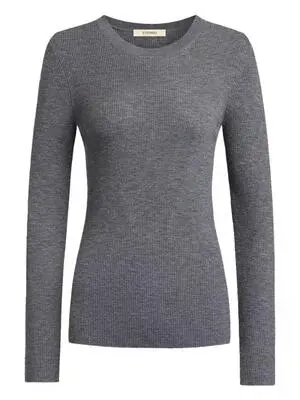 12 STOREEZ Ribbed Merino Wool Sweater