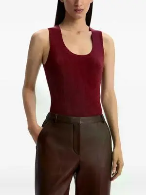 12 STOREEZ Merino Tank Top - Red