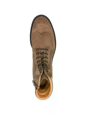 Magnanni Suede Brogue Sneakers