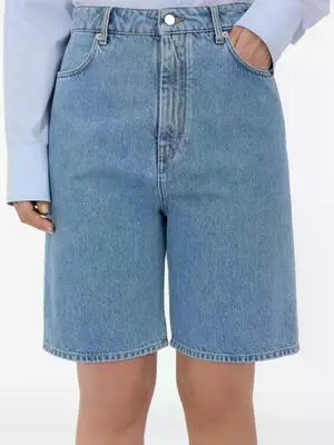 Loulou De Saison Isu Lds Zip Five-pocket Shorts - Blue