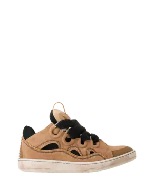 LANVIN Curb Canvas Sneakers - Orange