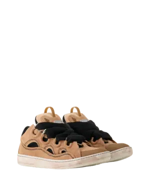 LANVIN Curb Canvas Sneakers - Orange
