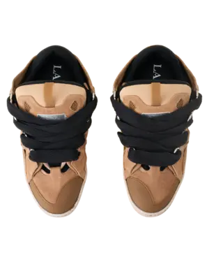 LANVIN Curb Canvas Sneakers - Orange