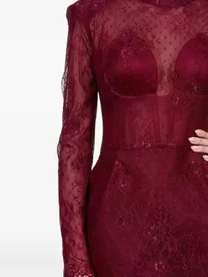 ARAFTU Lace Long-sleeve Dress