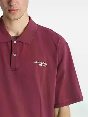 Acne Studios Buttoned Polo Shirt - Red