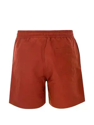Carhartt Work In Progress Chase Embroidered Logo Swim Shorts - Red