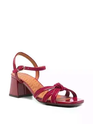 Chie Mihara Leilah Knotted Strap Sandals - Red