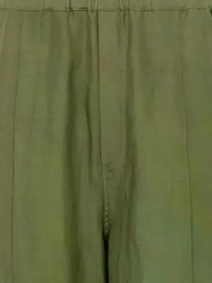 LANEUS Elasticated Waist Bermuda Shorts - Green