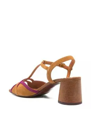 Chie Mihara Ryejo T-strap Leather Sandals - Neutrals