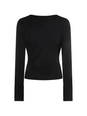 Max Mara V-neck Long Sleeve Top