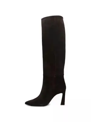 ANNA F. Suede High Heel Boots