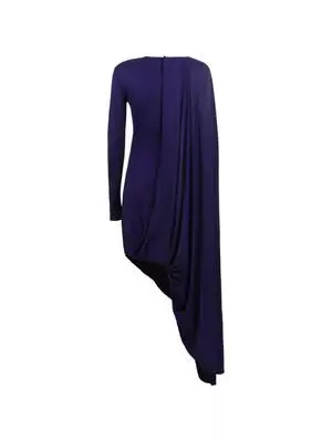 Sportmax Draped Jersey Midi Dress - Blue