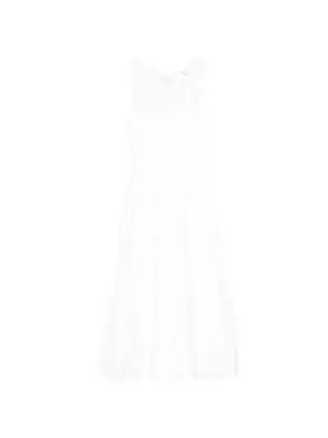 Gant Sleeveless Midi Dress - White