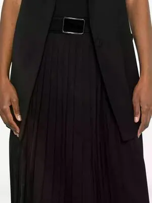 Sportmax Belted Pleated Midi Skirt
