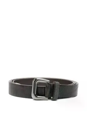 Brunello Cucinelli Embossed-leather Belt - Brown