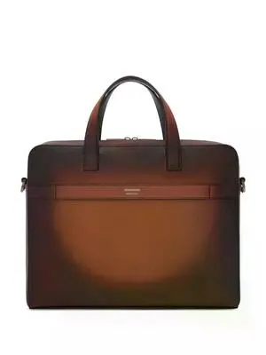 FERRAGAMO Gancini Briefcase - Brown