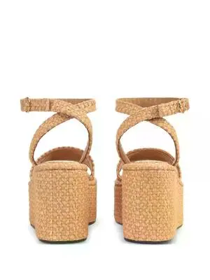 SERGIO ROSSI Logo-plaque Platform Sandals