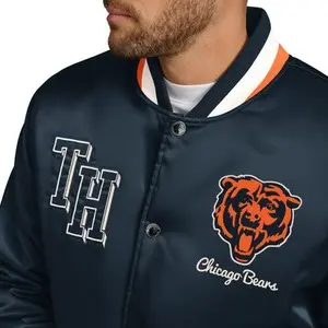 Tommy Hilfiger Chicago Bears Dante Satin Jacket