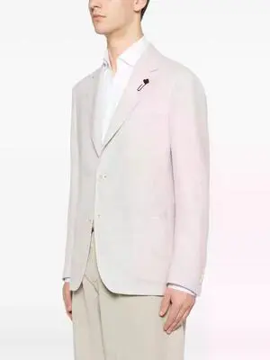 LARDINI Patch-pocket Blazer - Purple