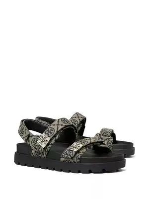 Tory Burch T Monogram Mellow Sport Sandal - Neutrals
