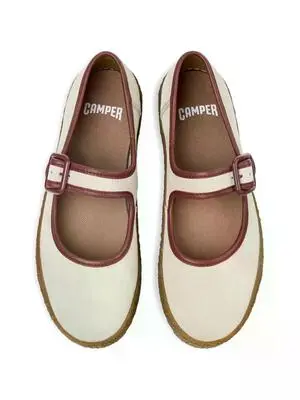 Camper Peu Terreno Buckle-strap Ballet Flats - Neutrals