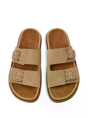 Camper Buckle Leather Sandals