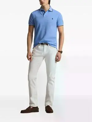 Polo Ralph Lauren Embroidered Short-sleeve Polo Shirt - Blue