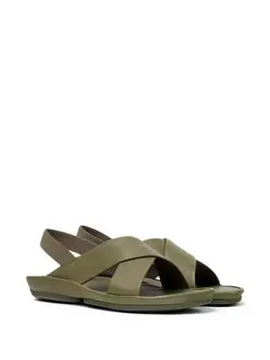 Camper Isla Crossover Leather Sandals