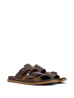 Camper Buckle Lluc Sandals - Brown