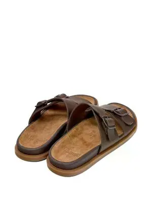 Camper Buckle Lluc Sandals - Brown