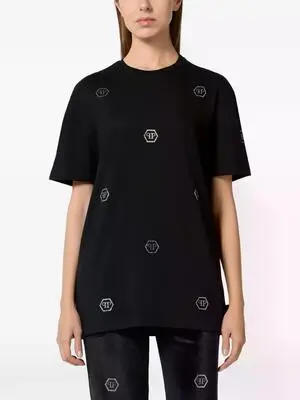 Philipp Plein Crystal-monogram T-shirt