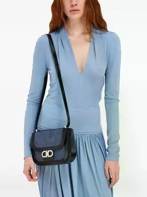 FERRAGAMO Double Gancini Crossbody Bag