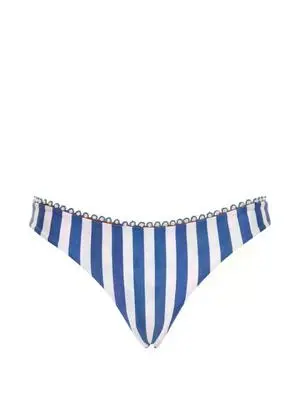 Agua Bendita Lola Reversible Bikini Bottom - Blue