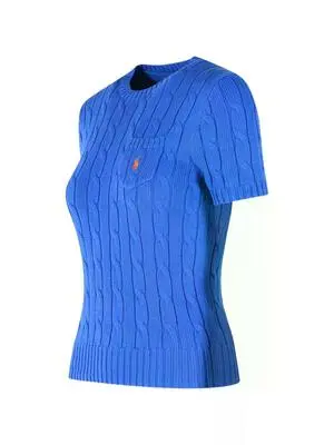 Polo Ralph Lauren Braided Knit Top - Blue