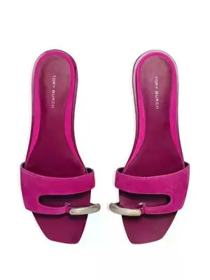 Tory Burch Pierced Wedge Slides