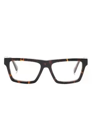 Off-White Rectangle-frame Glasses - Brown