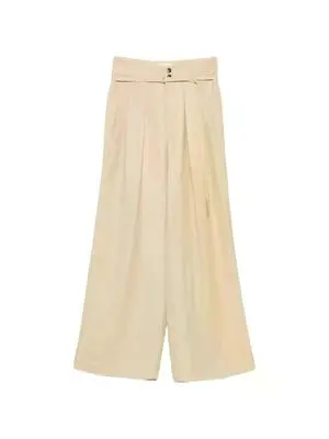 TELA Belted Pleated Trousers