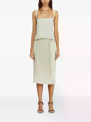 DIESEL® D-sana Square-neck Midi Dress - Neutrals