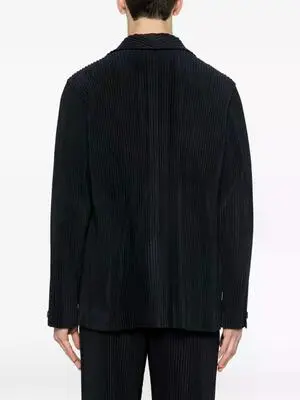 Issey Miyake Pleated Blazer - Blue