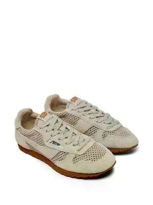 AUTRY Windspin Mesh Panelling Suede Sneakers - Neutrals