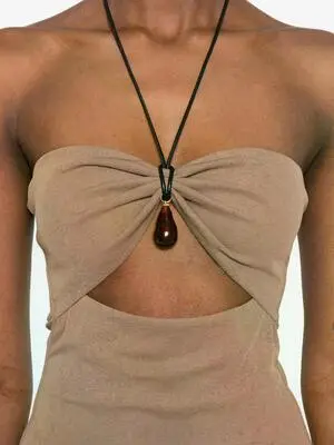Nanushka Cut-out Bandeau Top - Neutrals