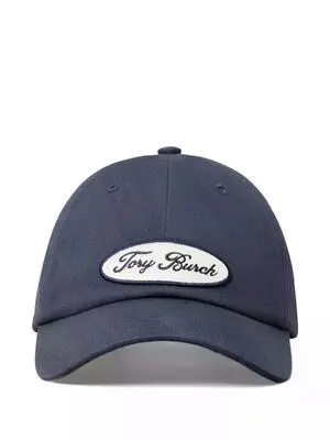 Tory Burch Logo-patch Baseball Cap - Blue