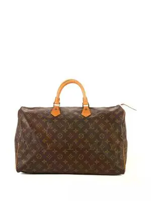 LOUIS VUITTON 40 Speedy Monogram Canvas Tote Bag